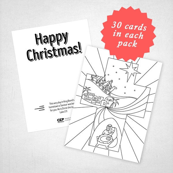 Christmas Cards To Print Big Print And Color